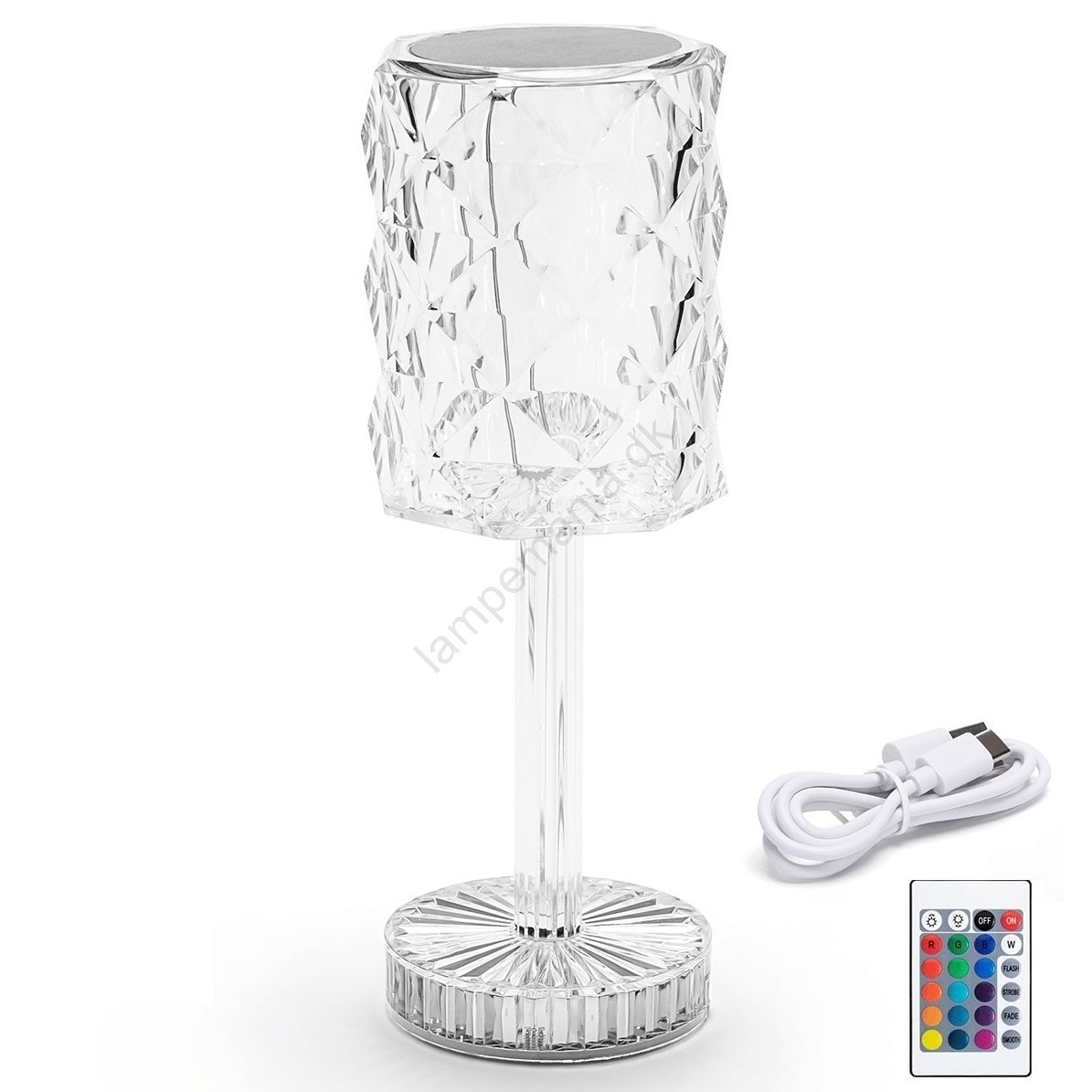 Aigostar- LED bordlampe m. RGB-farver dæmpbar og genopladelig LED/1W/5V ...