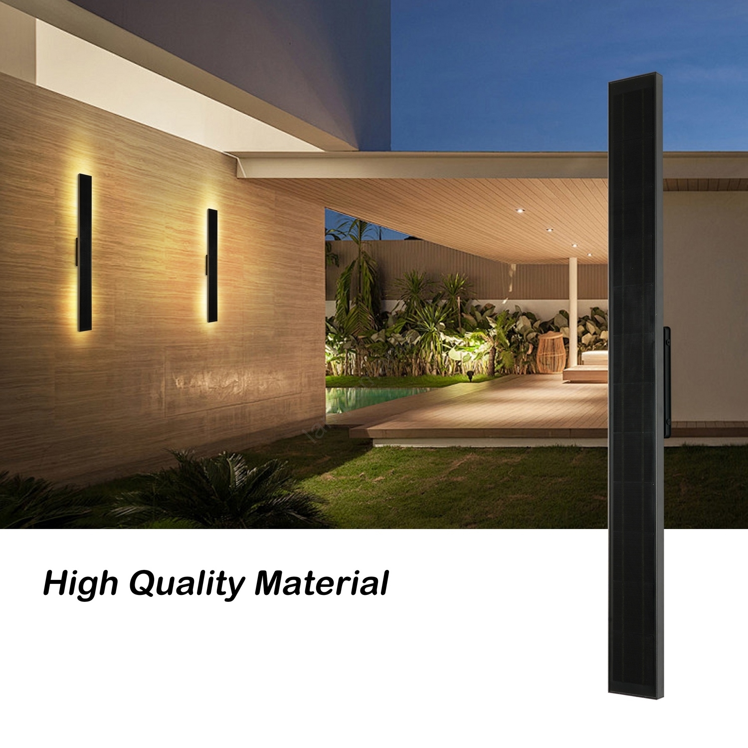 Brilagi - LED solcelle væglampe SUN LED/5,5W/230V 100 cm 6000 mAh IP44 ...