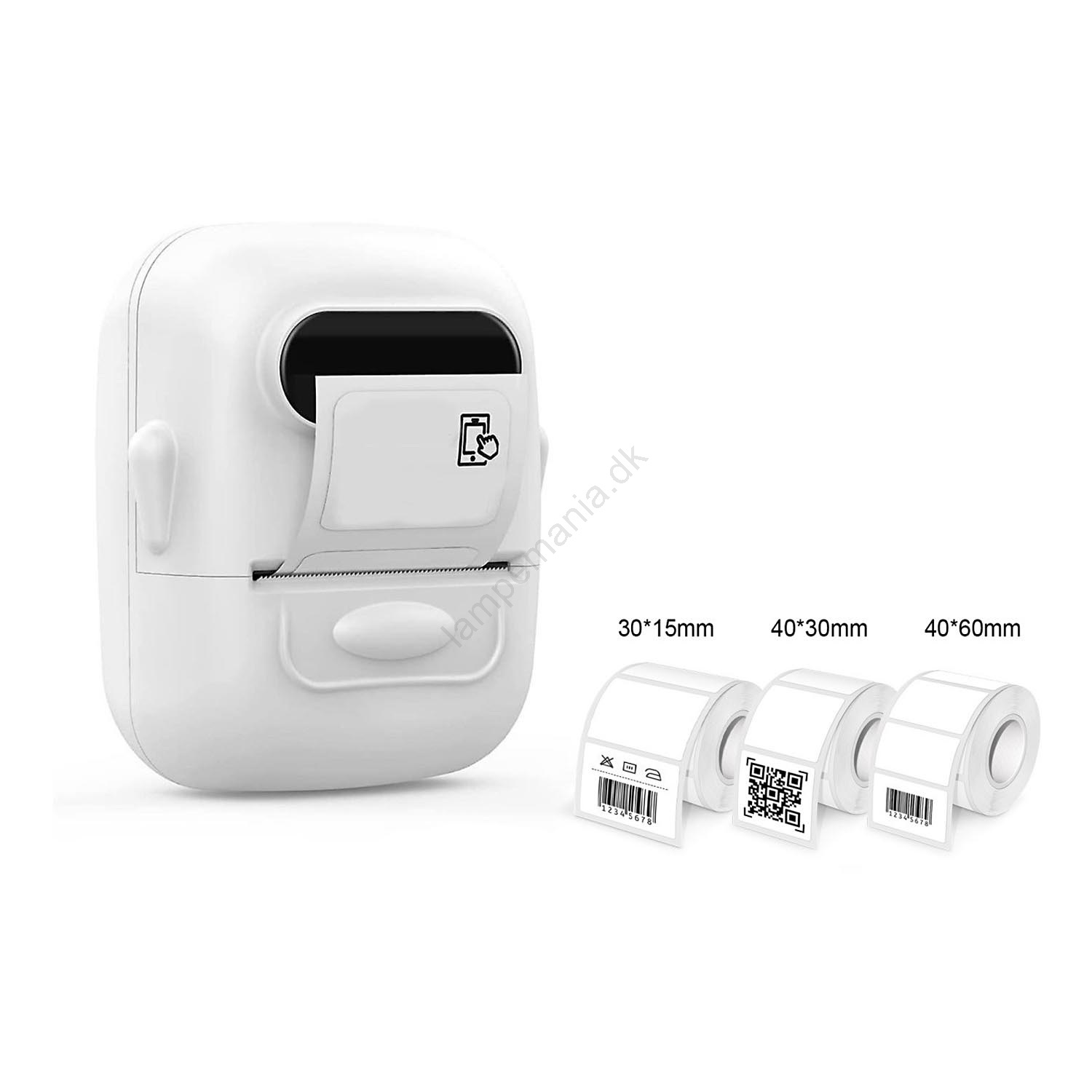 Immax DTS05 - Digital labelprinter USB-C + 3x selvklæbende labels ...