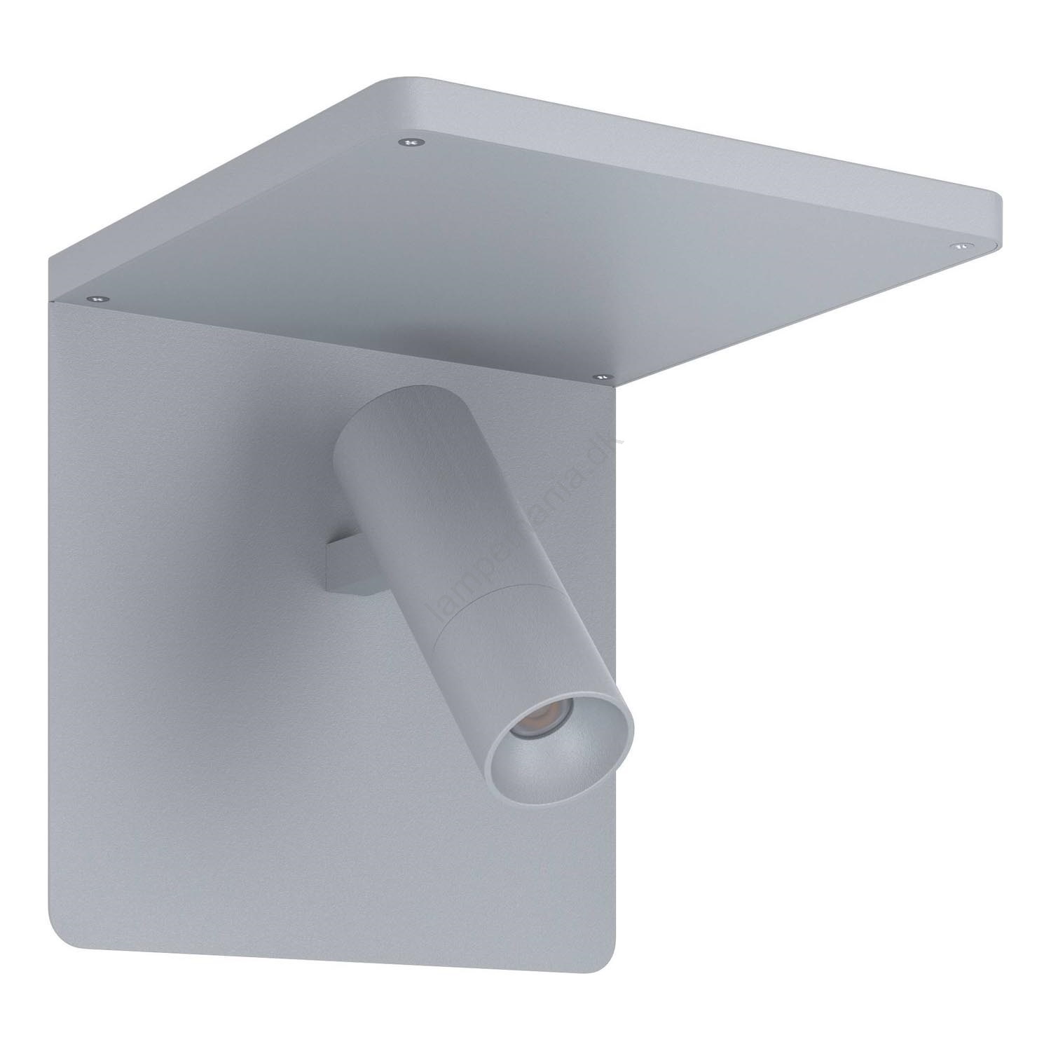 Eglo 67564 - LED Væglampe med hylde CIGLIE LED/8,1W/230V grå | Lampemania