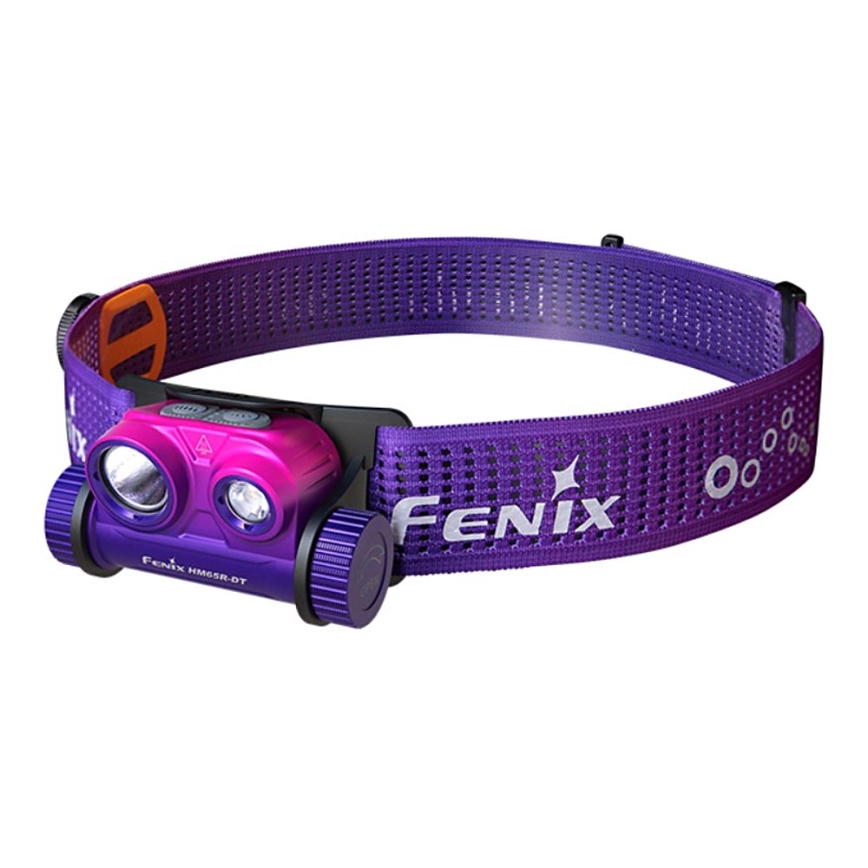 Fenix HM65RDTNEB -Genopladelig LED pandelampe LED/USB IP68 1500 lm 300 ...