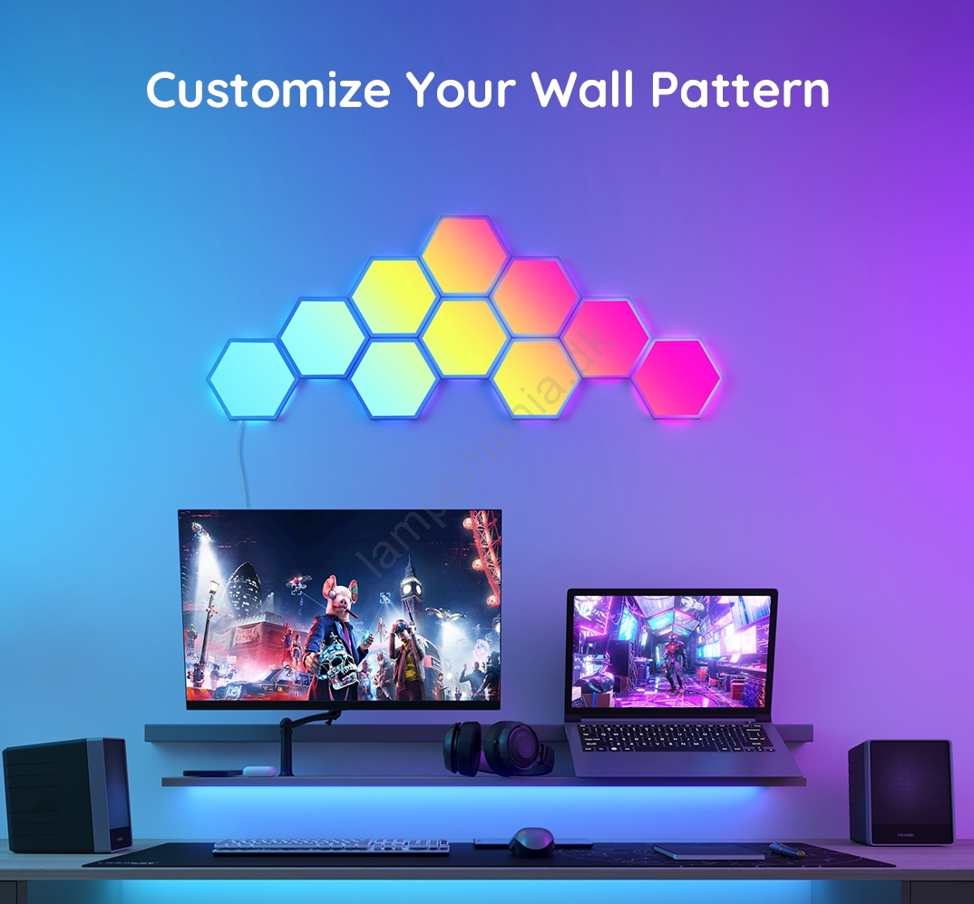 Govee - LED RGB dæmpbar panel LED/36W/230V Wi-Fi | Lampemania