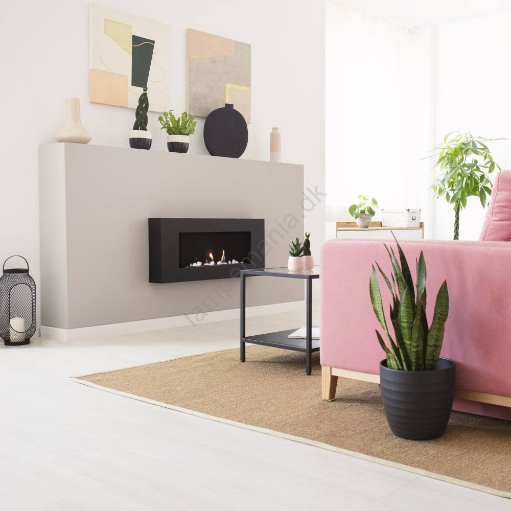 Kratki DELTA/FLAT/TUV - Væghængt biopejs DELTA/FLAT 40x90 cm 1,5kW sort ...