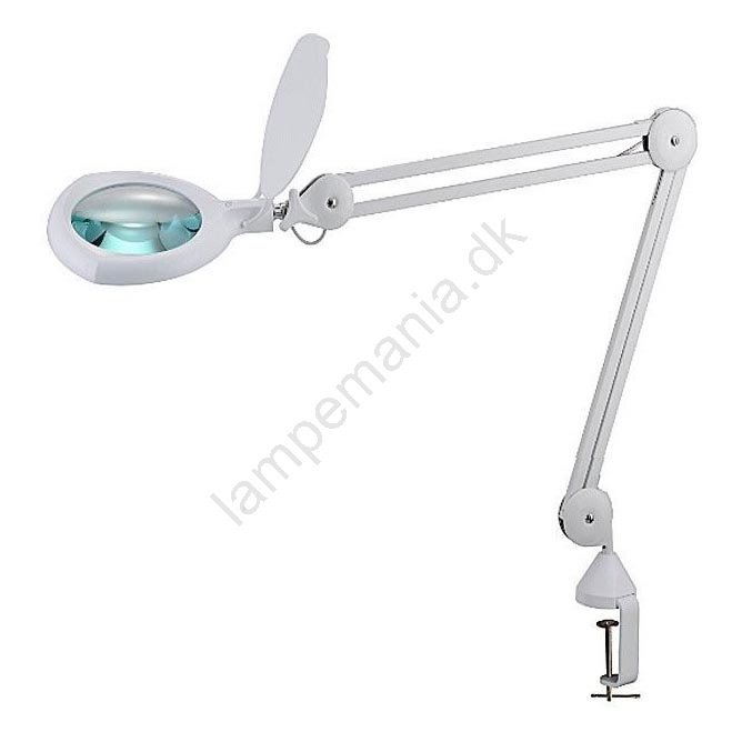 LED bordlampe m. lup og klemme dæmpbar LED/8W/12/230V | Lampemania