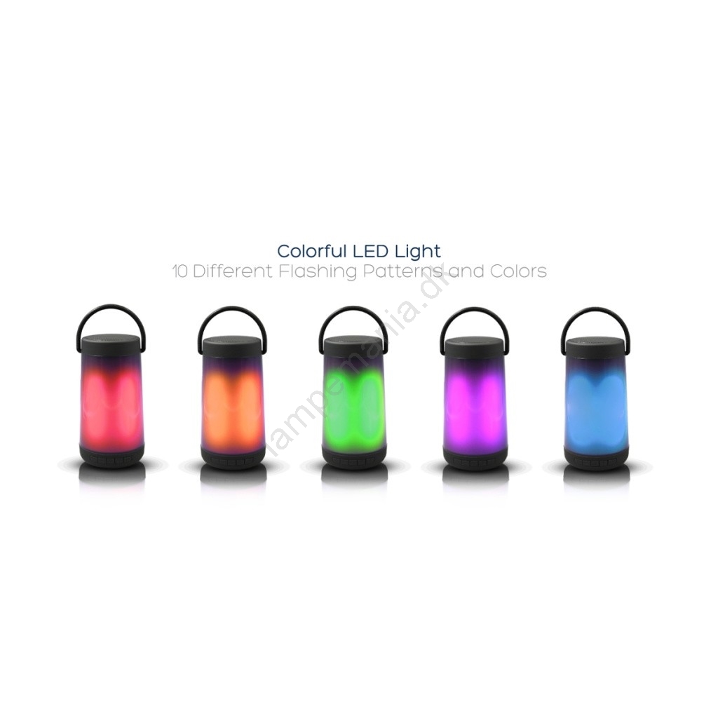 LED bordlampe med Bluetooth-højtaler og RGB-farver 5W/3,7V | Lampemania