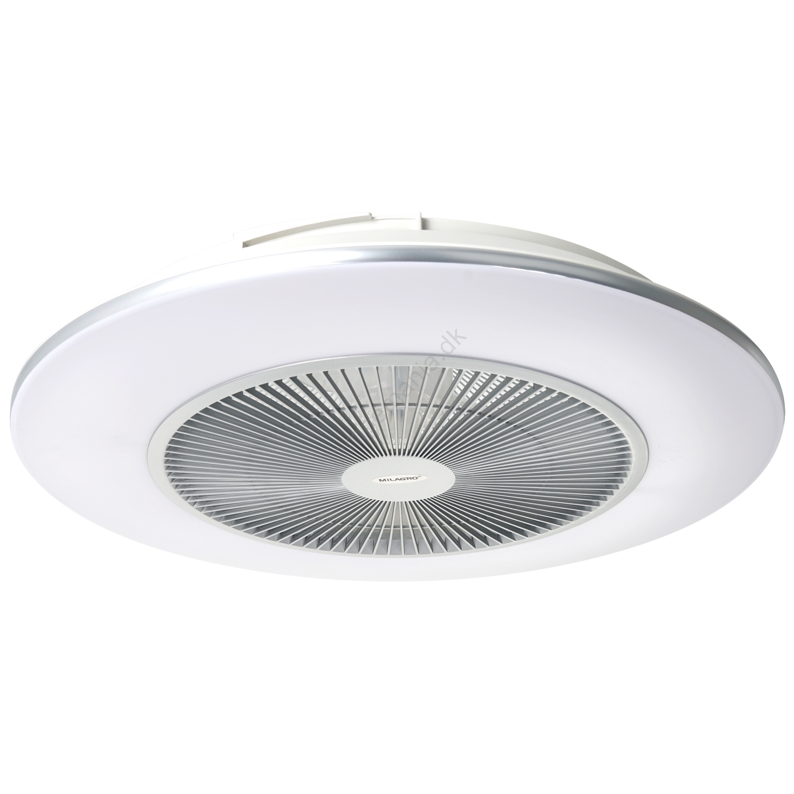 LED loftlampe med ventilator dæmpbar ARIA LED/38W/230V sølvfarvet ...