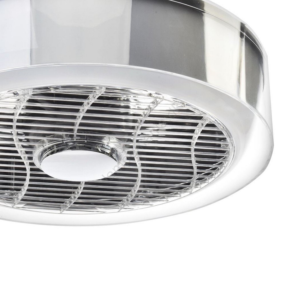 LED loftlampe med ventilator dæmpbar LED/45W/230V + fjernbetjening ...