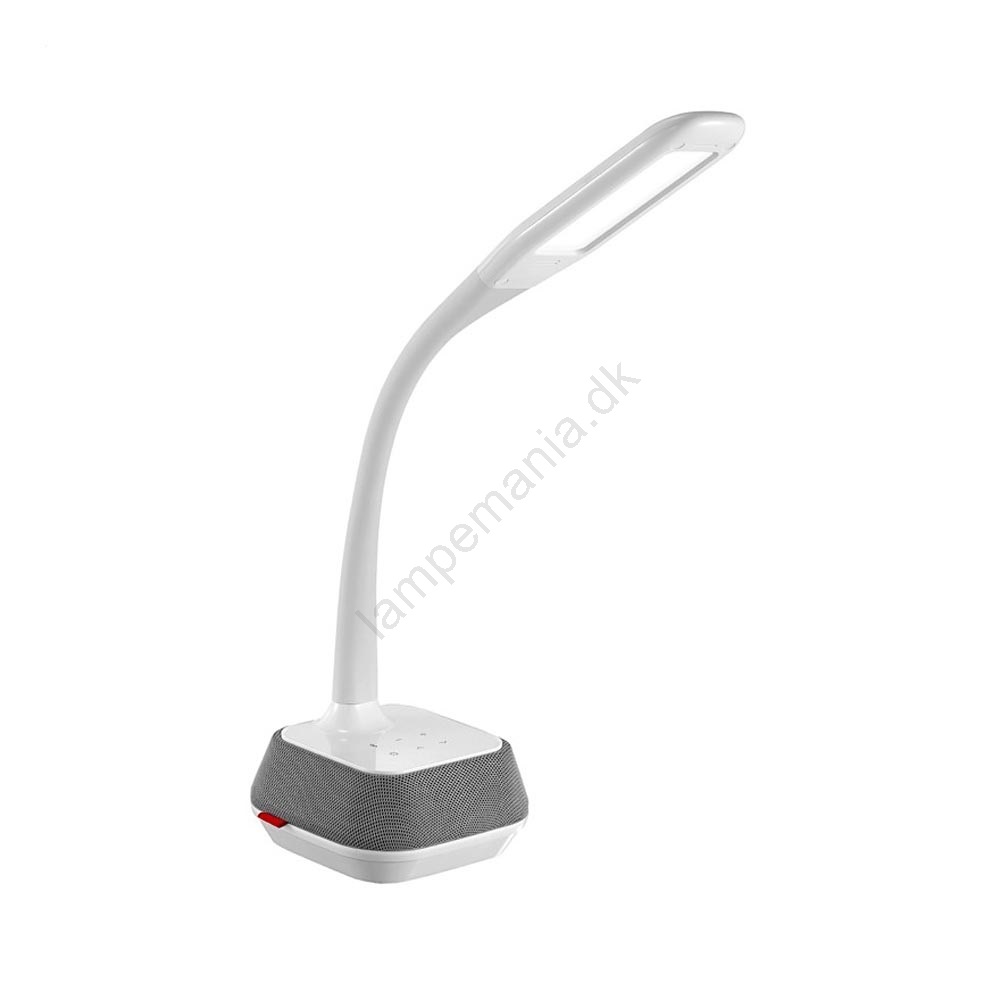 LED lysdæmper bordlampe med Bluetooth-højttaler a USB LED/18W/230V ...
