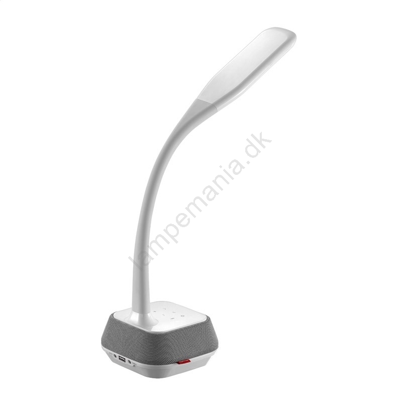 LED lysdæmper bordlampe med Bluetooth-højttaler a USB LED/18W/230V ...