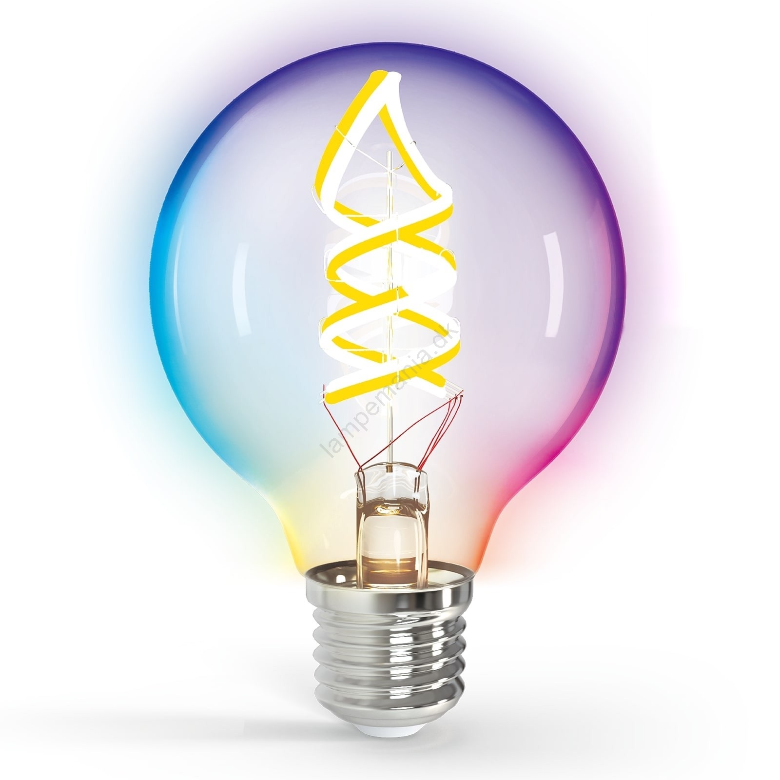 LED RGBW Lyspære FILAMENT G80 E27/4,9W/230V 2700K - Aigostar | Lampemania