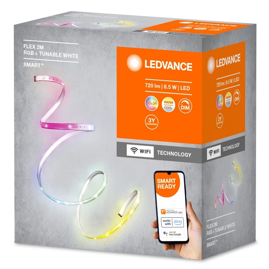 Ledvance - LED strip RGB+TW dæmpbar SMART+ FLEX 2 m LED/8,5W/230V Wi-Fi ...