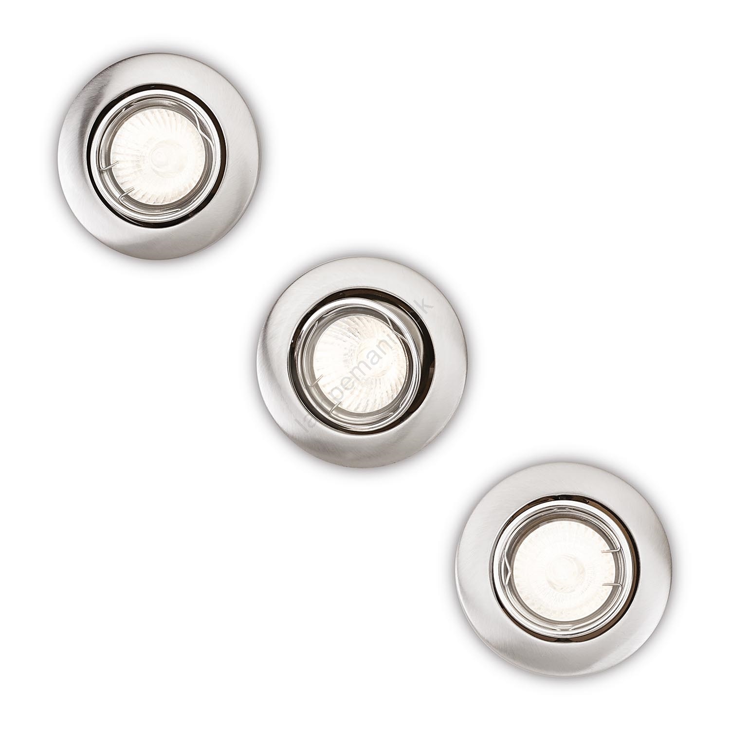 Philips 59243/17/E7 - SÆT 3x Indbygningslampe 1xGU10/50W/230V | Lampemania