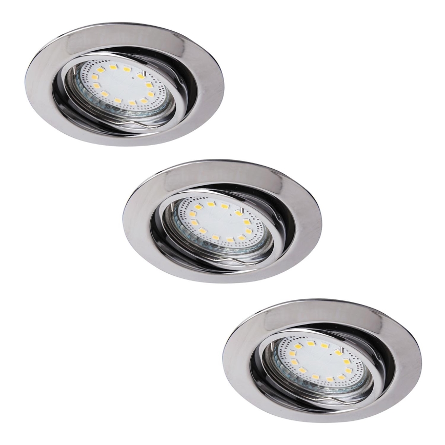 Rabalux 1050 - 3x LED indbygningsspot LITE 3xGU10-LED/3W/230V | Lampemania