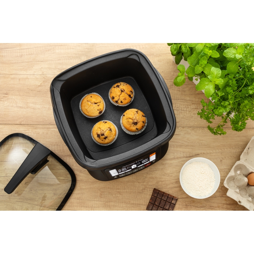 Sencor - Multicooker med tilbehør 1800W/230V 18 funktioner 4,8 l ...