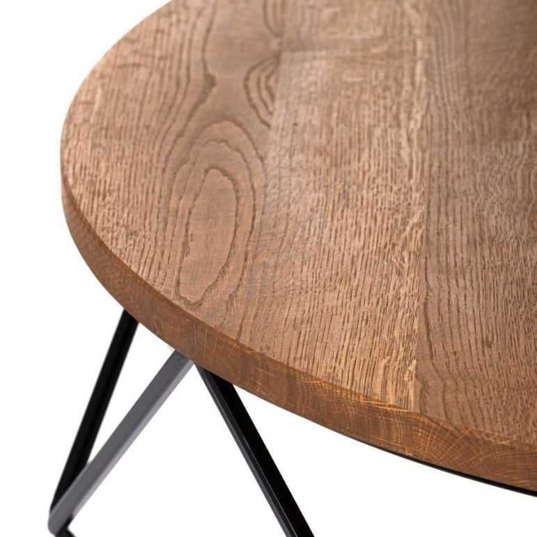 Sofabord OAKLOFT 41,5x90 cm sort/egetræ | Lampemania