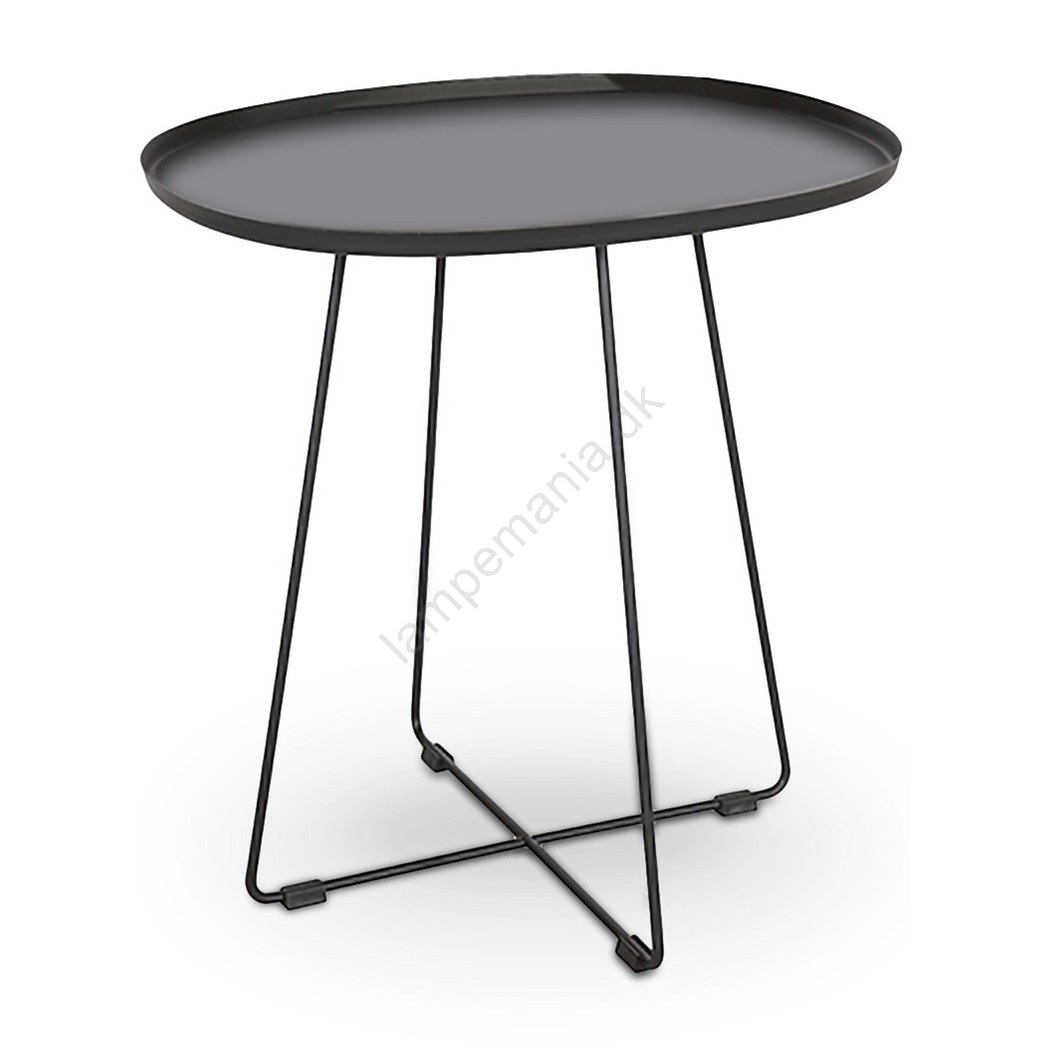 Sofabord TINA 51x42 cm sort | Lampemania