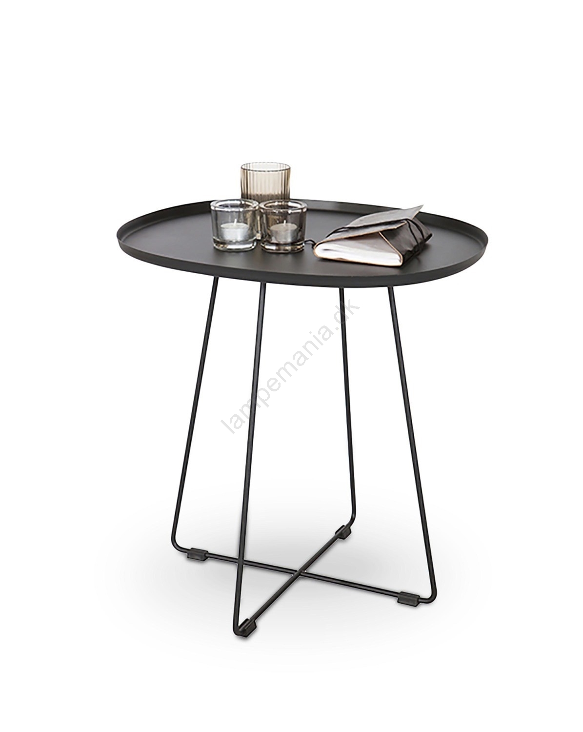 Sofabord TINA 51x42 cm sort | Lampemania
