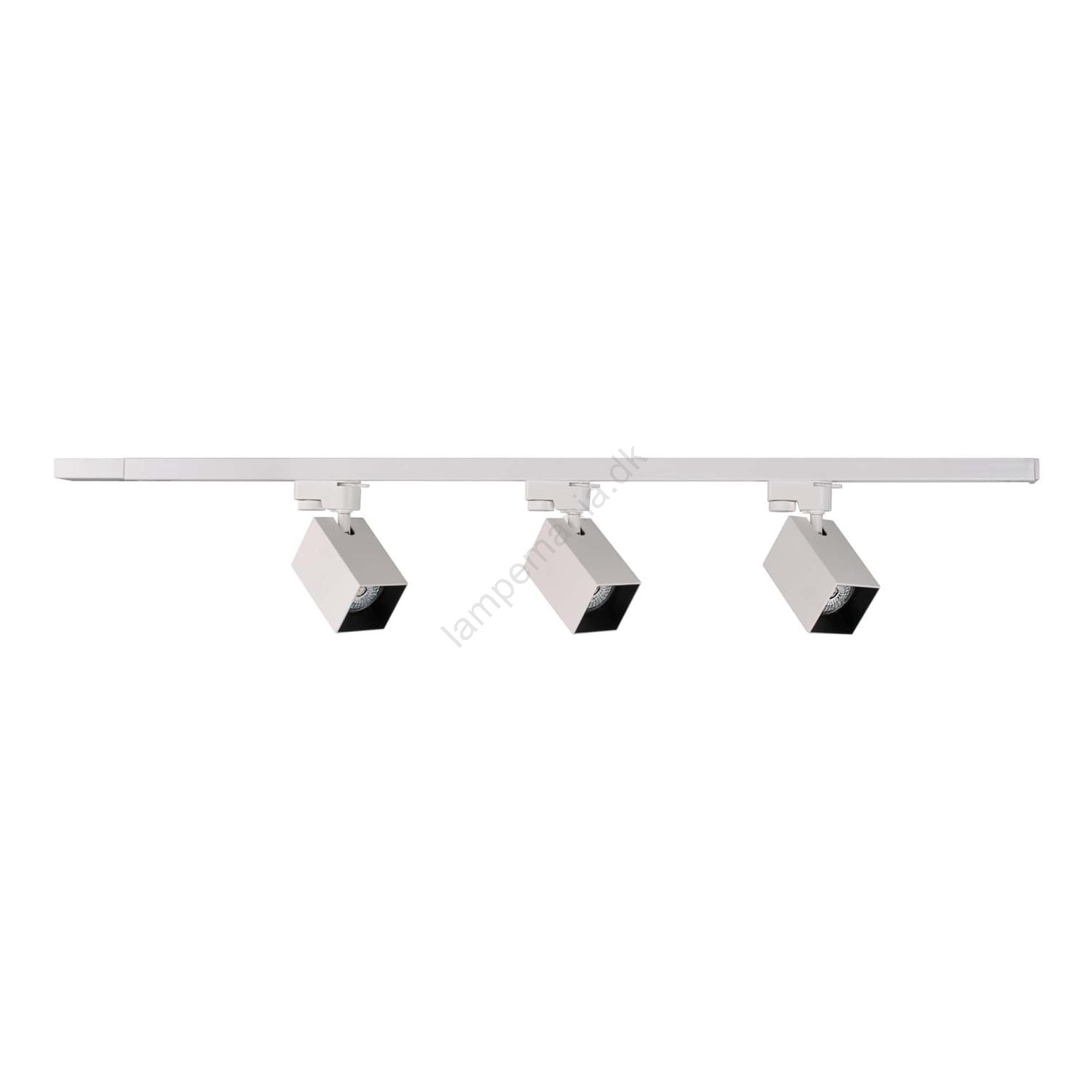Spotlampe til skinnesystem SQUARE 3xGU10/10W/230V + 1 m skinne system ...