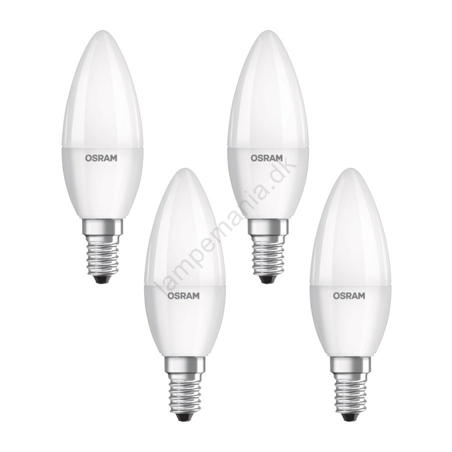 SÆT 4x LED pære B40 E14/5,7W/230V 2700K - Osram | Lampemania